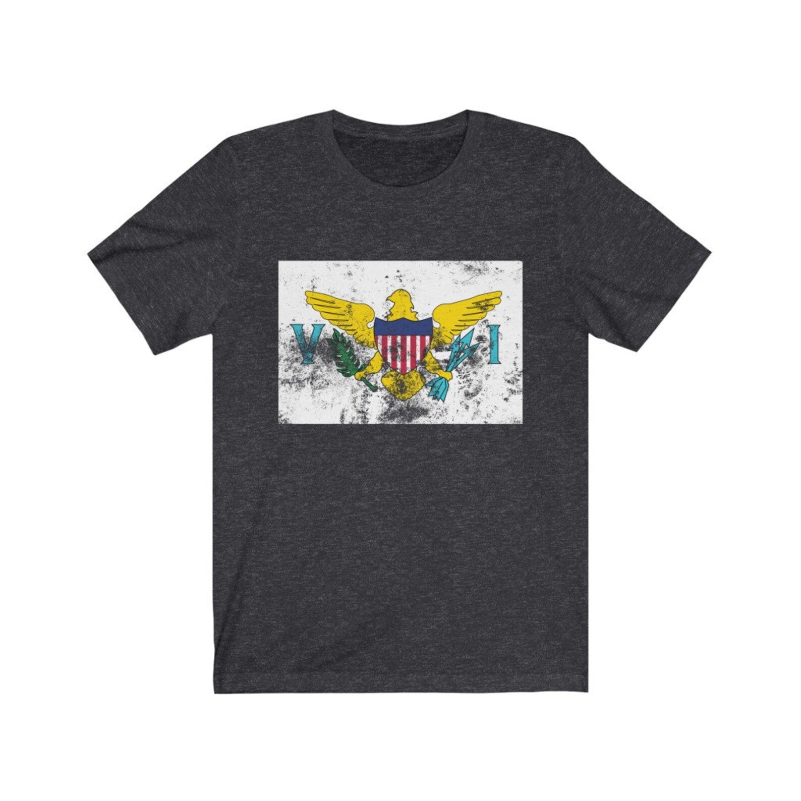Vintage Style US Virgin Islands Pride Flag Shirt, Funny Tee, T-shirt ...