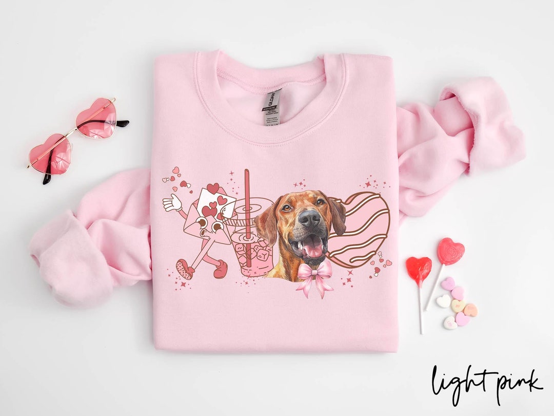 Rhodesian Ridgeback Dog Valentine's Day Sweatshirt, Valentines ...