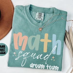 Comfort Colors Math Shirt, Teacher Tee, Mathematics T-shirt, Back to ...