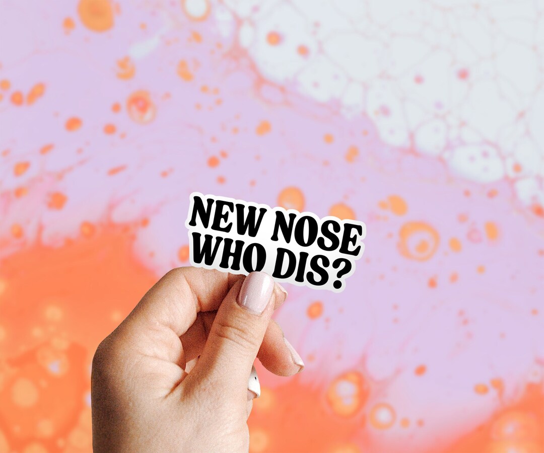 New Nose Job Surgery Recovery Sticker, Gifts, Kiss Cut, for Laptop ...