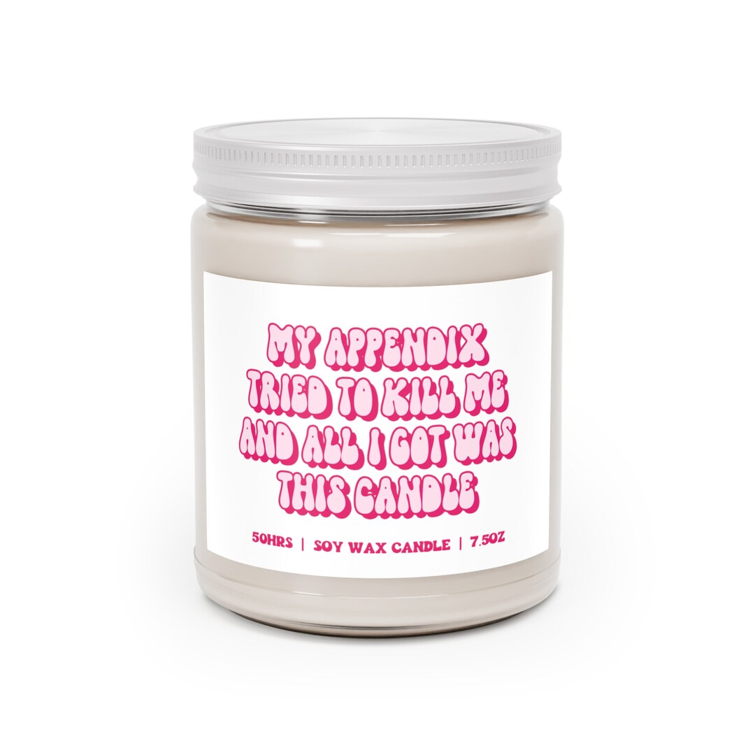 Appendix Appendectomy Surgery Cancer Gifts Funny Candle - Etsy