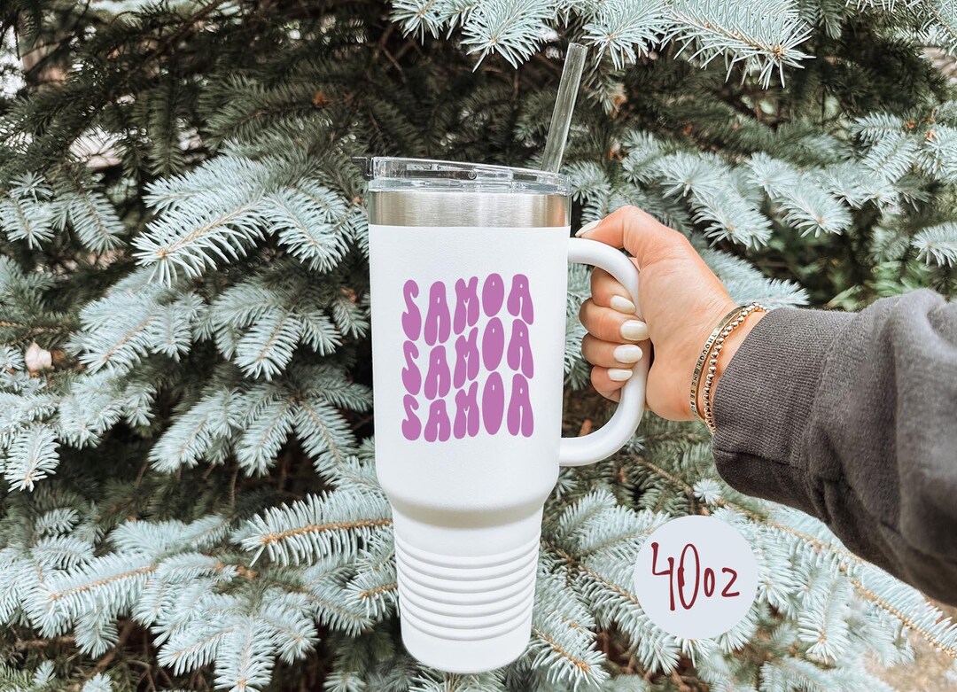 Samoa Samoan Tumbler, 40oz Cup, With Straw, Gifts, Insulated Cup ...