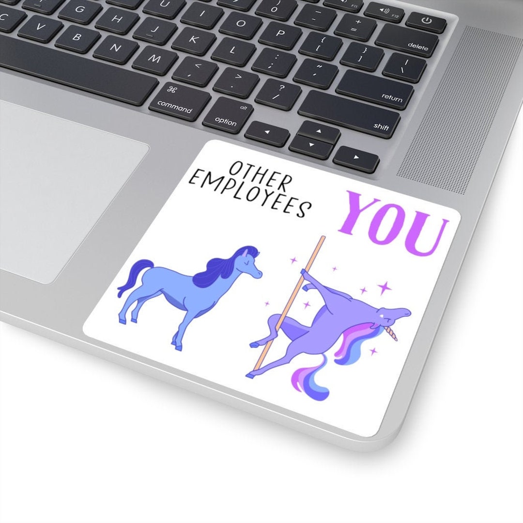 Employee Sticker, Laptop Sticker, Funny Vinyl Sticker, Birthday Gifts ...