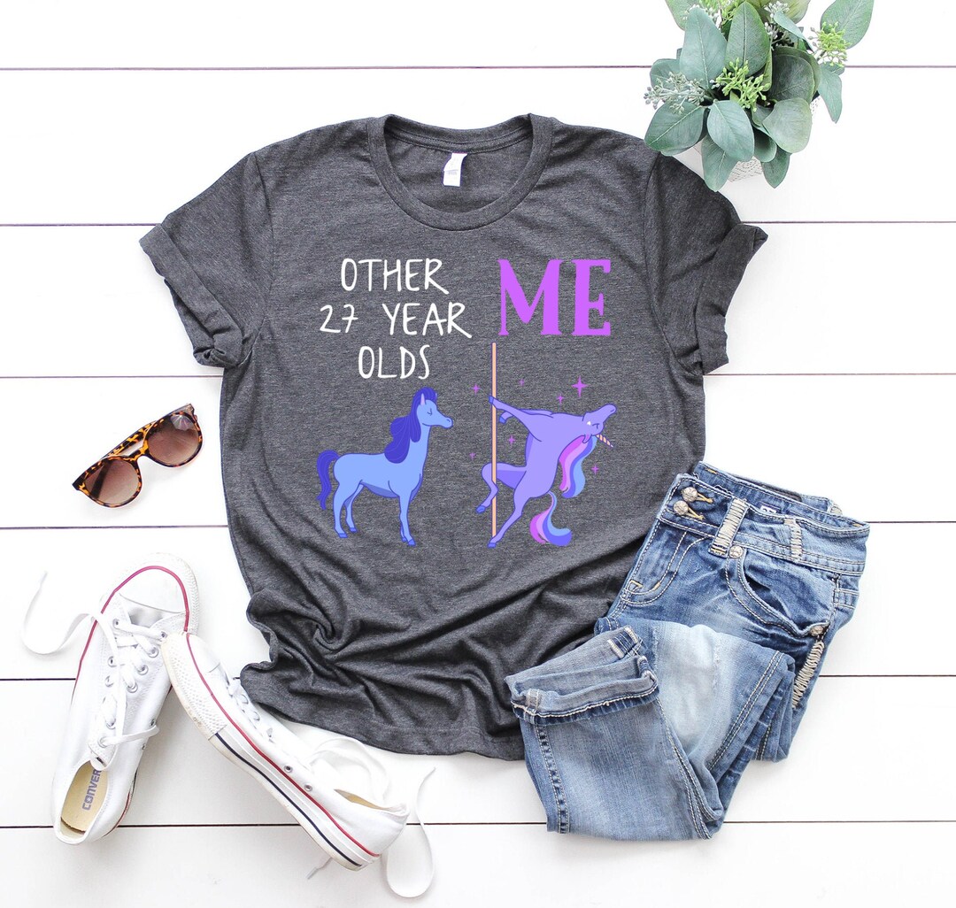 27th Birthday Gifts, 27th Birthday Shirt, 27th Birthday Tshirt, 27th ...