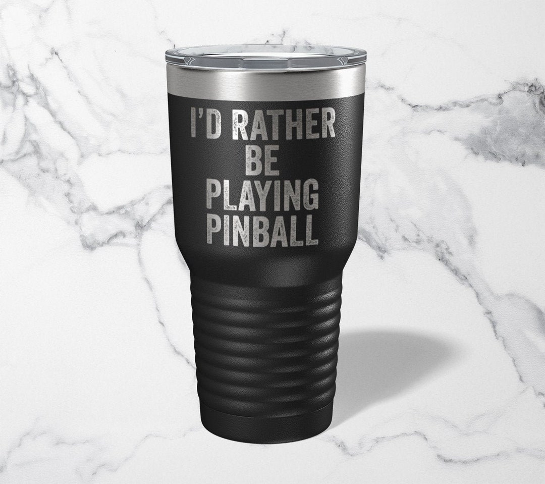 Pinball Player Tumbler, Moving Away, Funny Gifts, Travel Coffee Mug ...