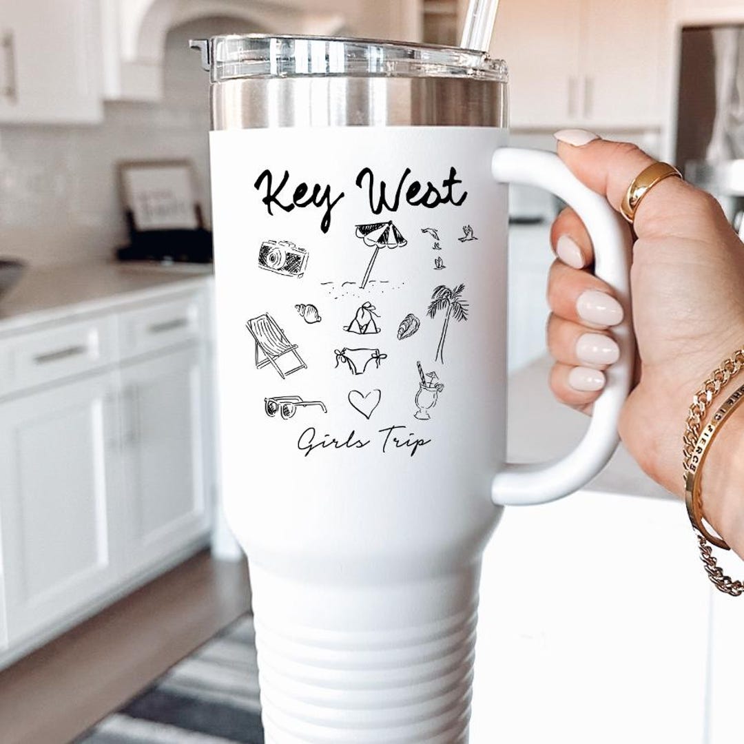 Key West Florida Girls Trip Tumbler, Friends Trip Gifts, 40oz Travel ...