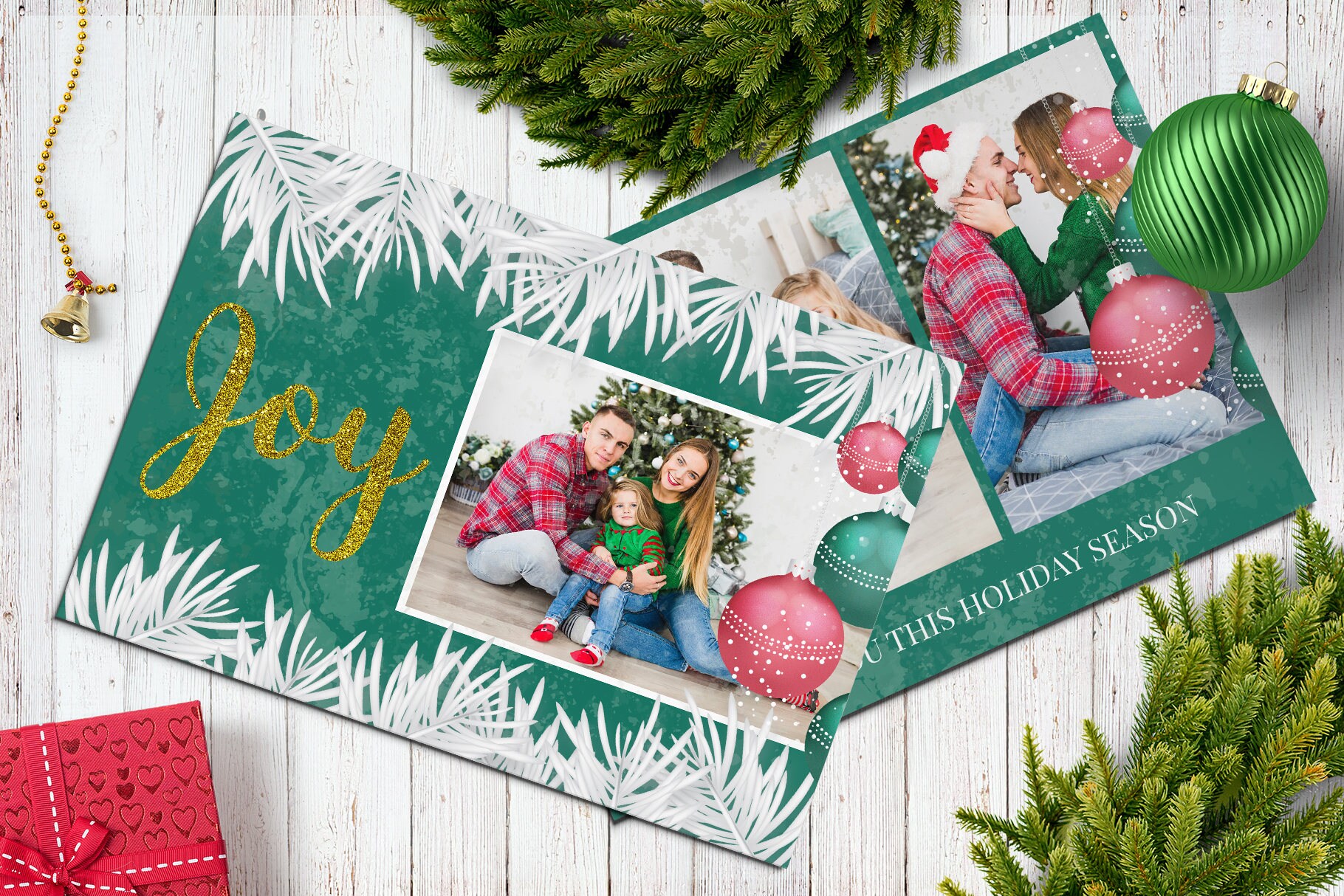 Christmas Postcard Template 7x5 V13 Instant Download Etsy