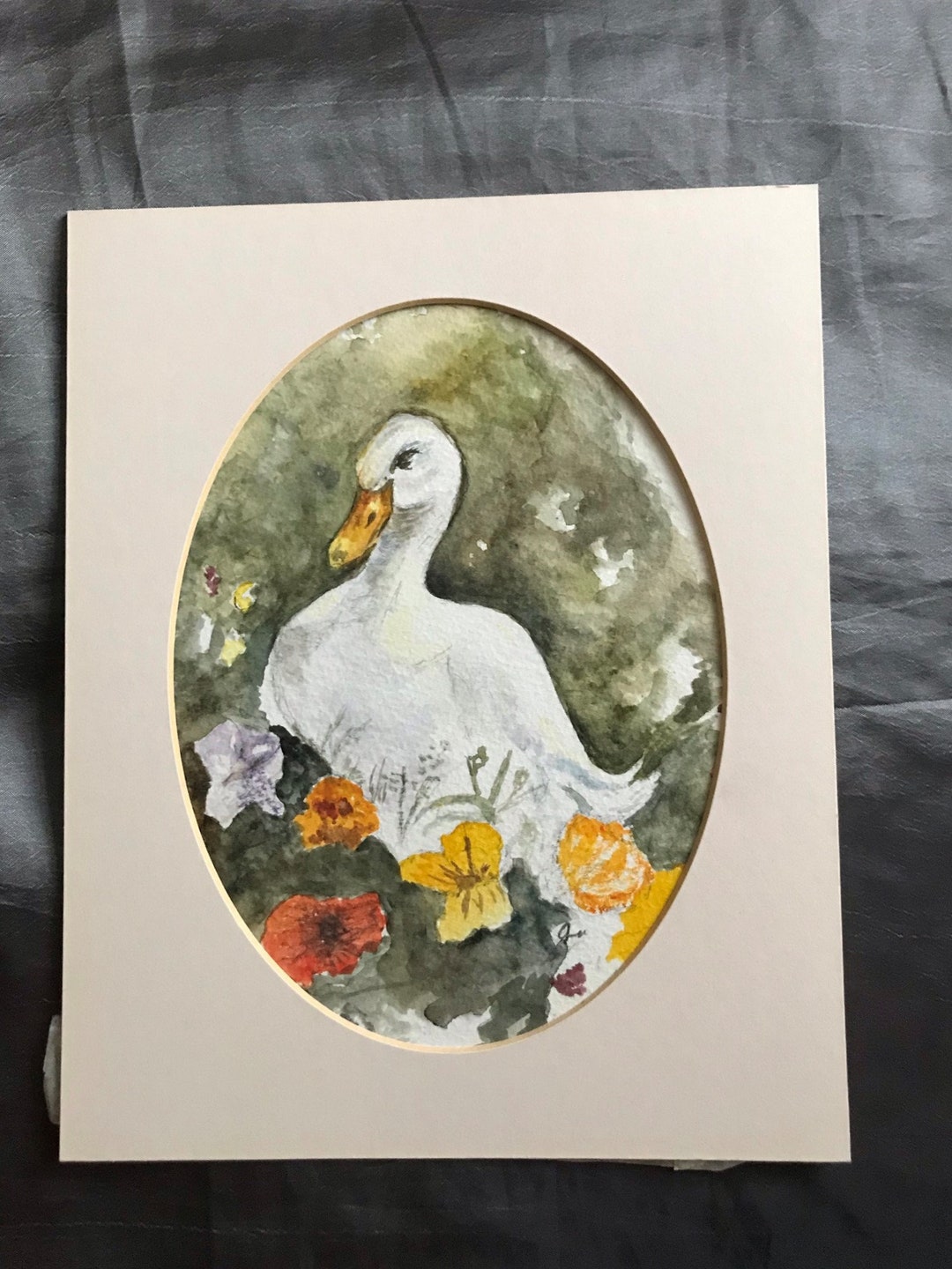 Jemima hiding in the Flowers - Etsy