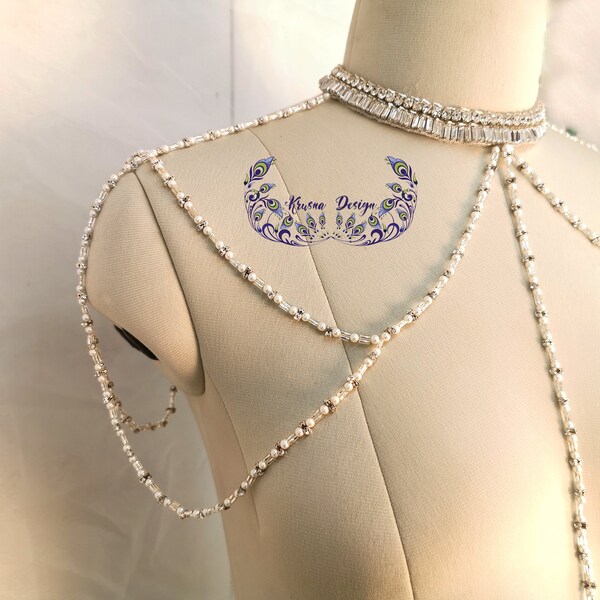 Pearl Body Chain - Etsy