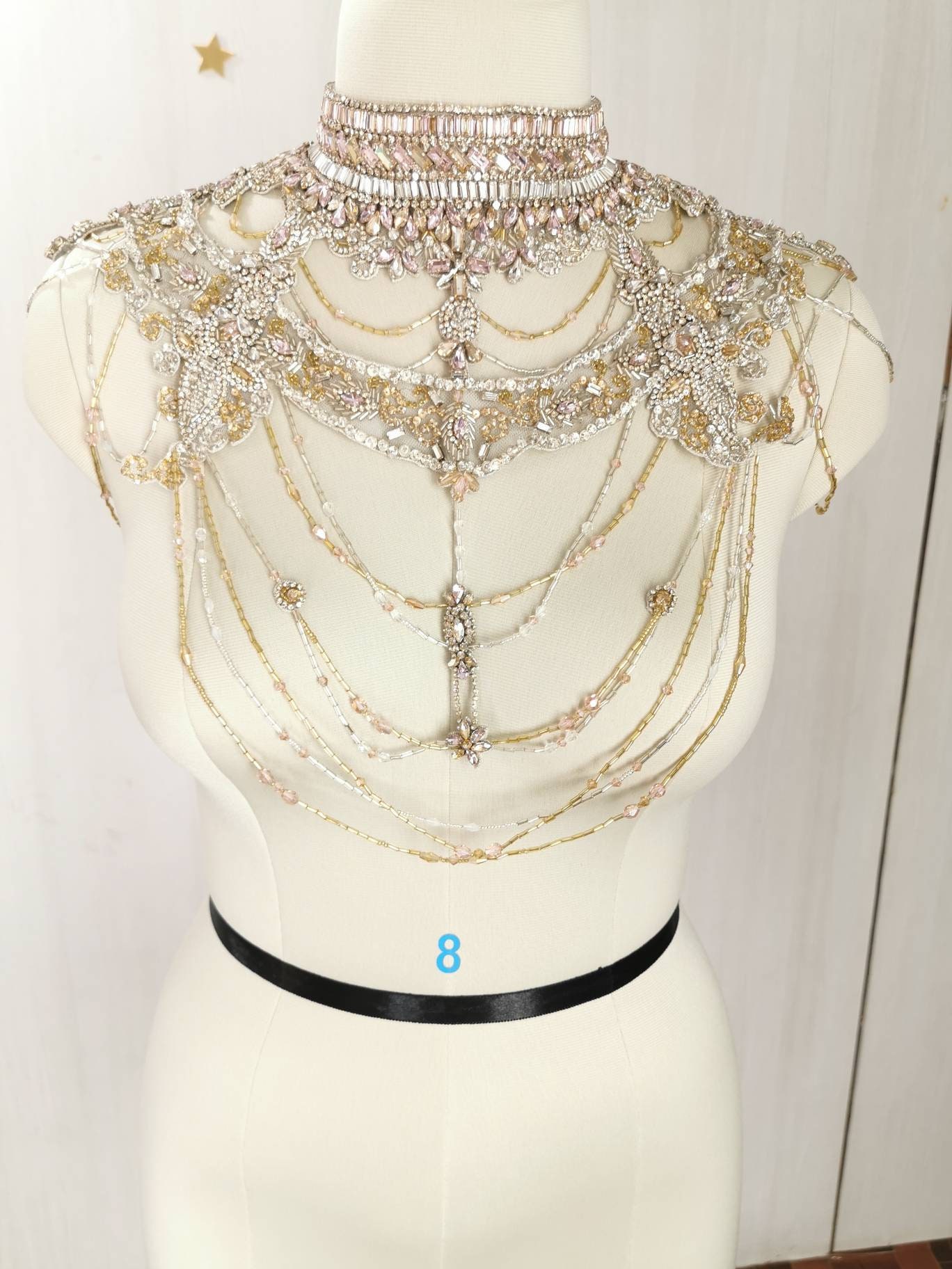 Bridal shoulder cover up bridal shoulder jewellery bridal | Etsy