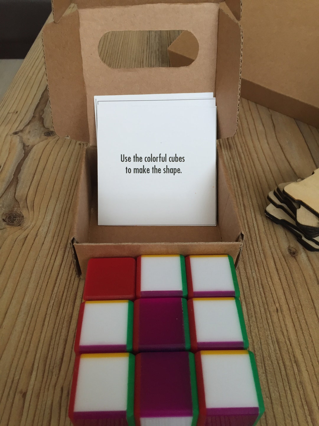 Color Puzzle Solid Healthy Plexi Cubes Plexi Cube Blocks - Etsy