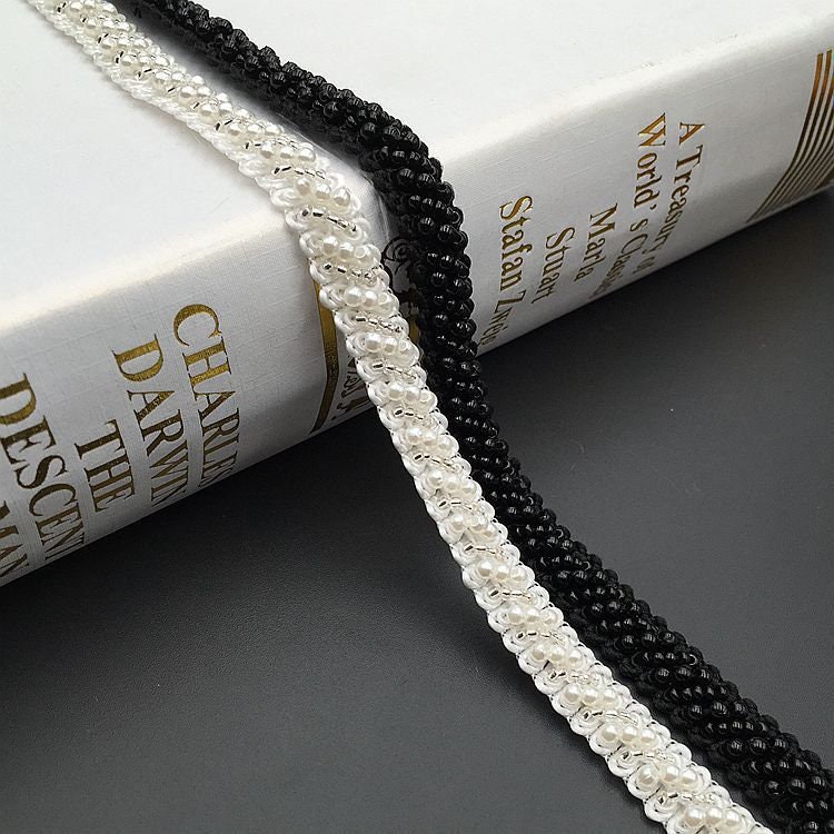 Beaded lace trim beading trims dress decorative supplies | Etsy