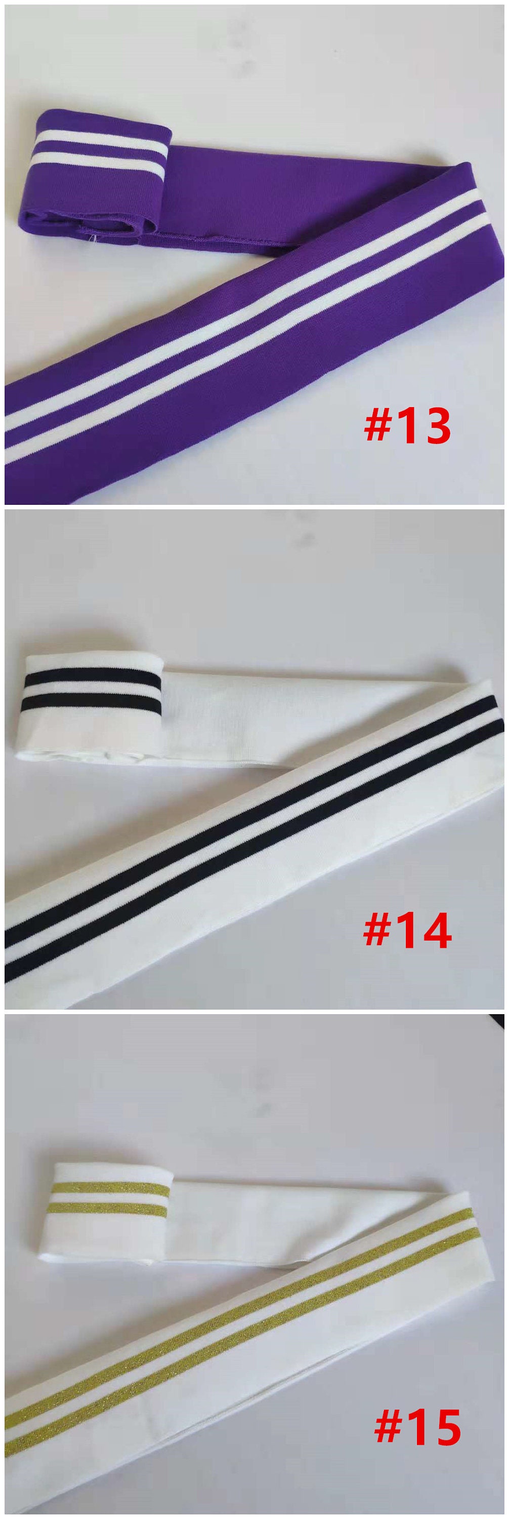 1 Yard Elastic Rib Cuffing, Rib Knit Seamless Cuff Fabric,trim Cuff for ...