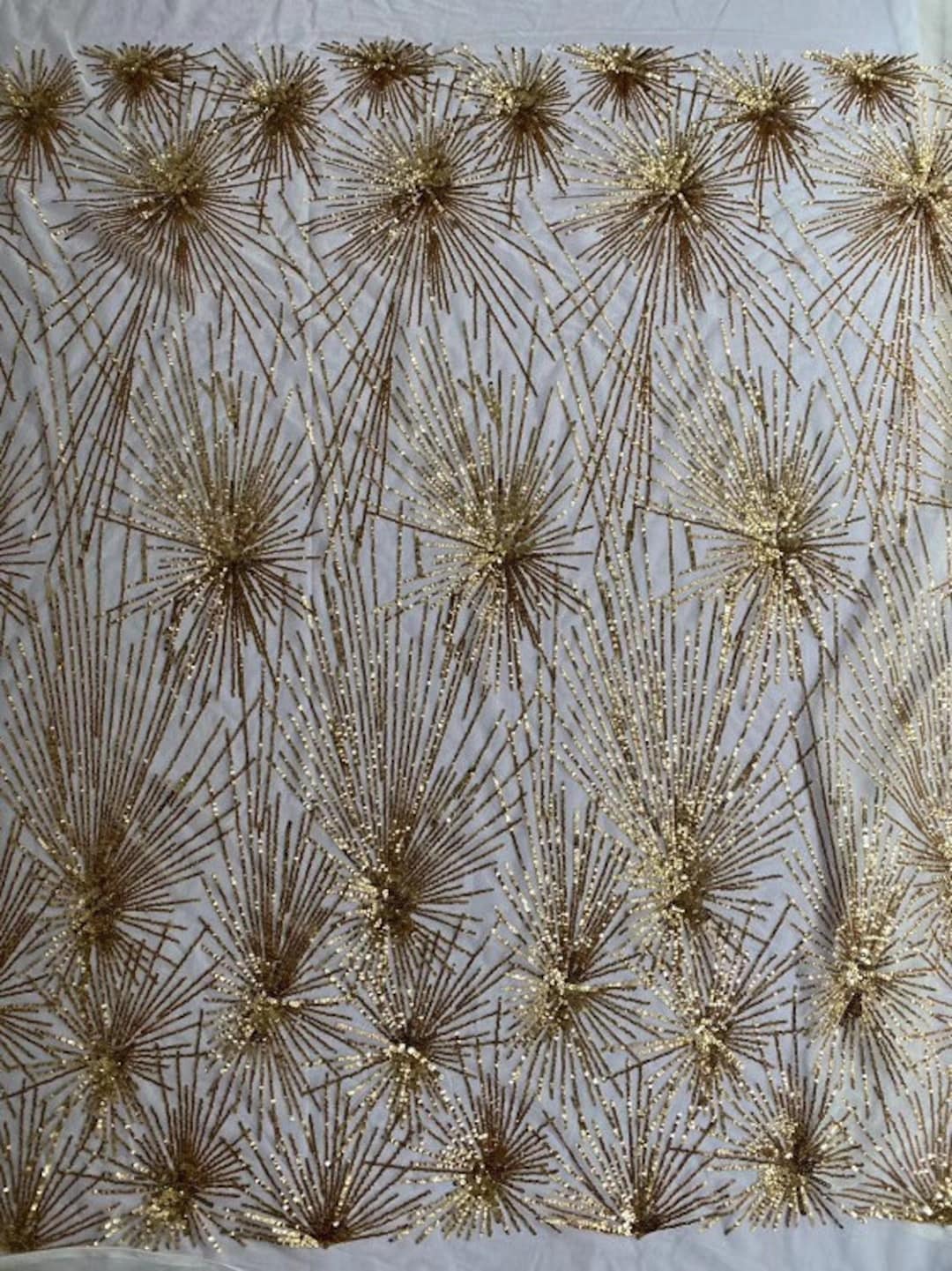 Fireworks Sequin Embroidery Lace Fabric by the Yard,wedding Dress Veil ...