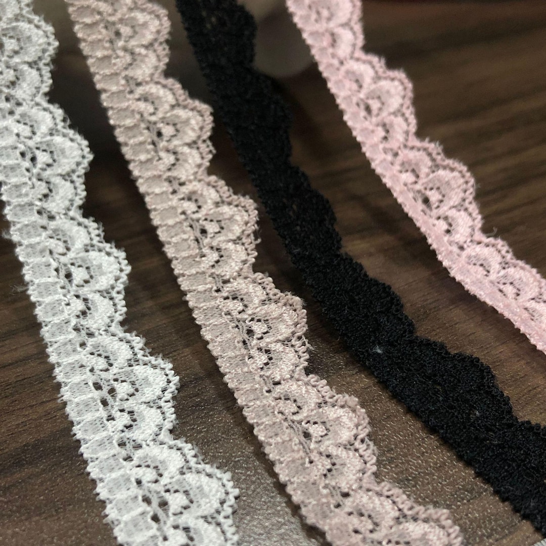 5 Yards-15mm Elastic Lace Trim for Underwear,lingerie Elastic, Stretchy ...