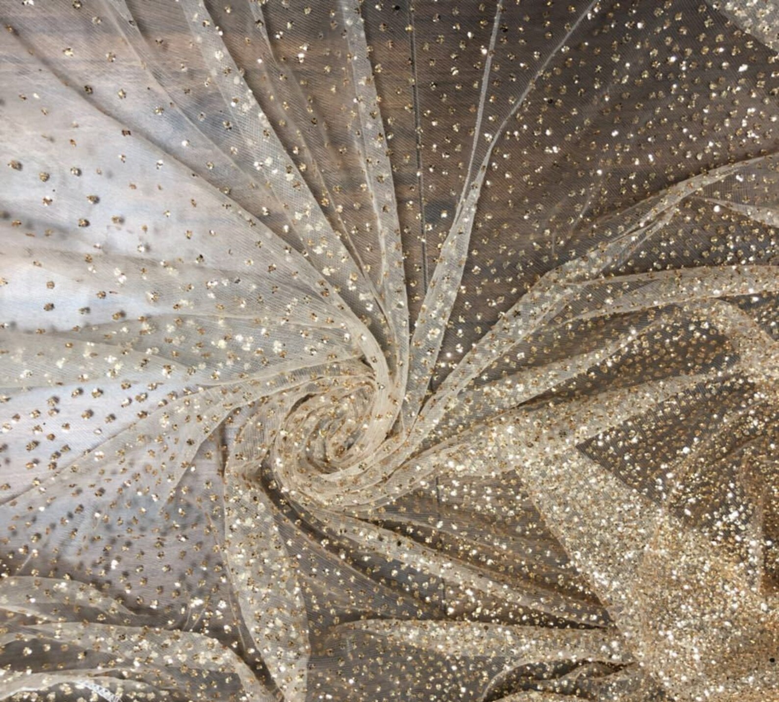 Gold Sequins Gradient Lace Fabric by the Yardbridal Wedding - Etsy