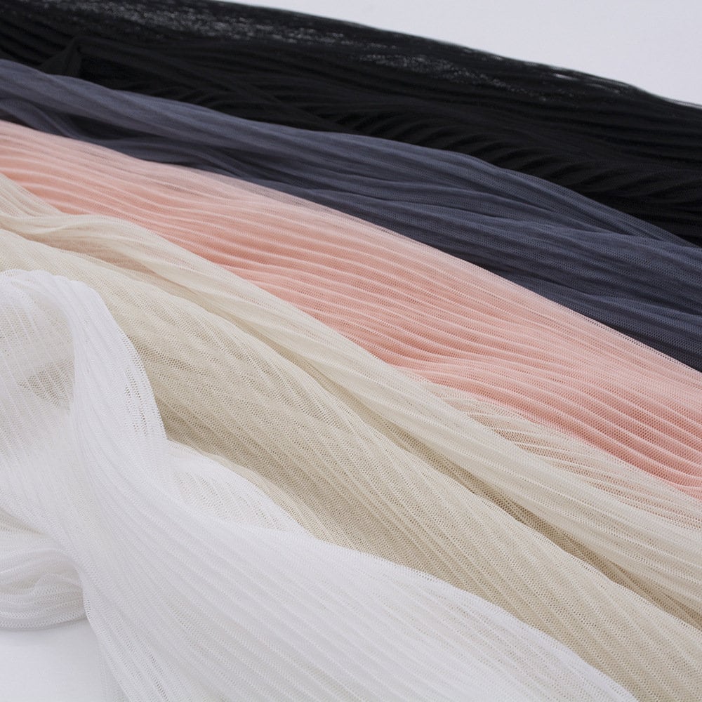 Pleated Tulle Panel Lace Fabric by the Yard Accordion Pleats - Etsy
