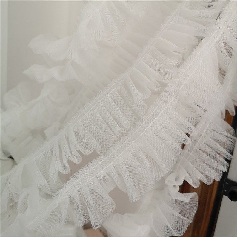 5 Yards Ruffled Lace Trim for Sewing and Crafthome Decoration - Etsy
