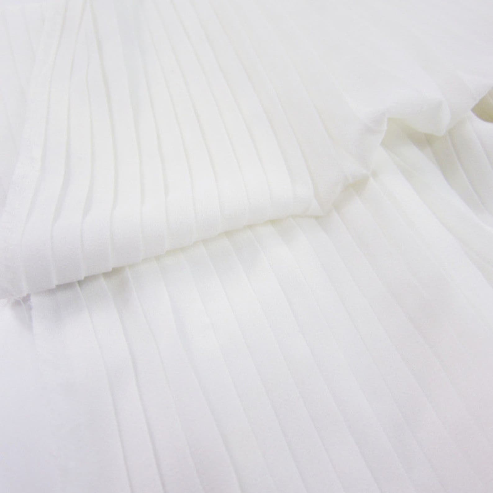 White Pleated Chiffon Fabric by the Yard Chiffon Cloth - Etsy UK