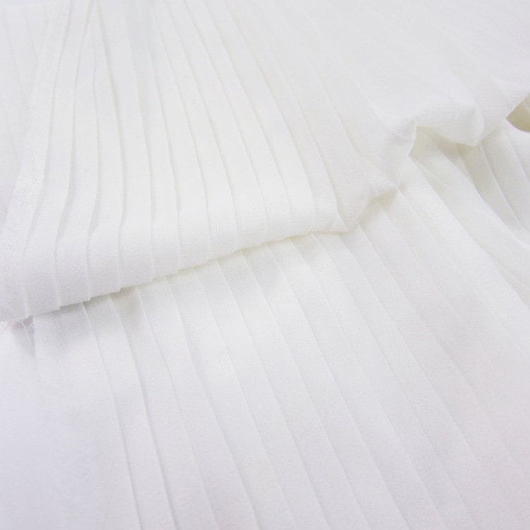 White Pleated Chiffon Fabric by the Yard Chiffon Cloth - Etsy
