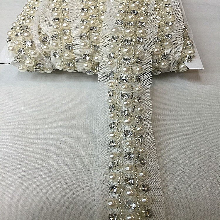 Beaded Lace Trim, Beading Trims, Dress Decorative Supplies Crafting ...