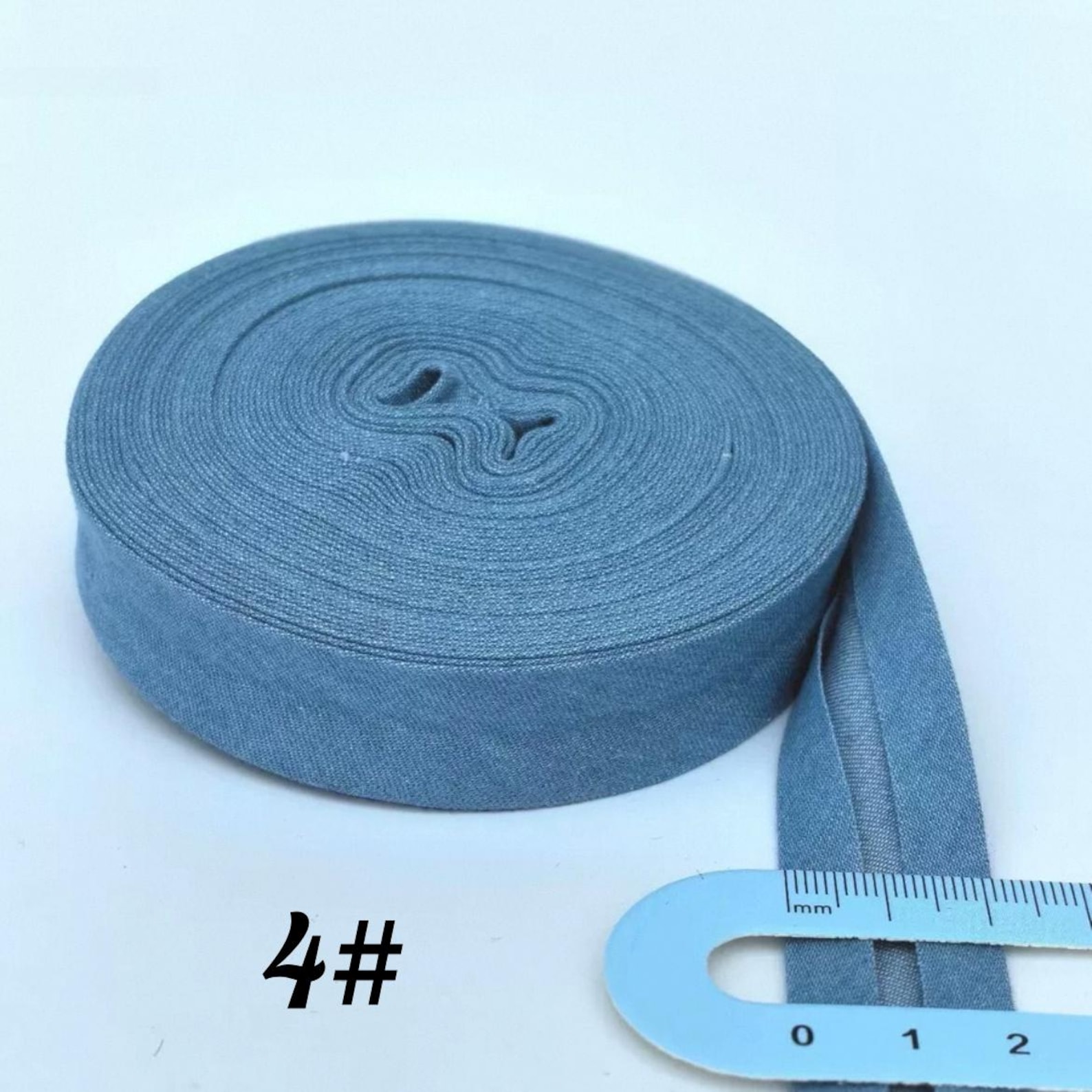 10 Meters 20mm/0.78 Inch Cotton Denim Edging Tape Double Folded, for ...