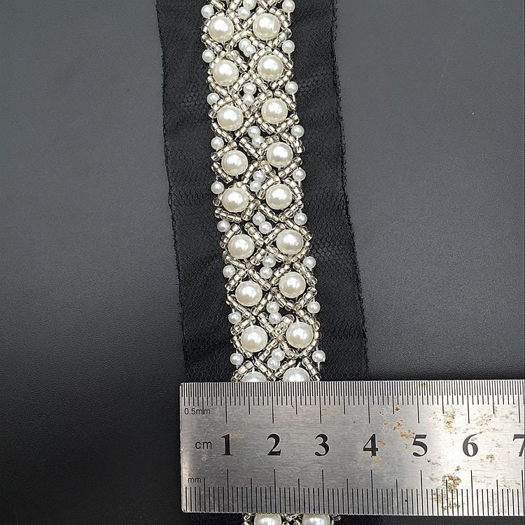 Beaded Lace Trim Beading Trims Dress Decorative Supplies | Etsy