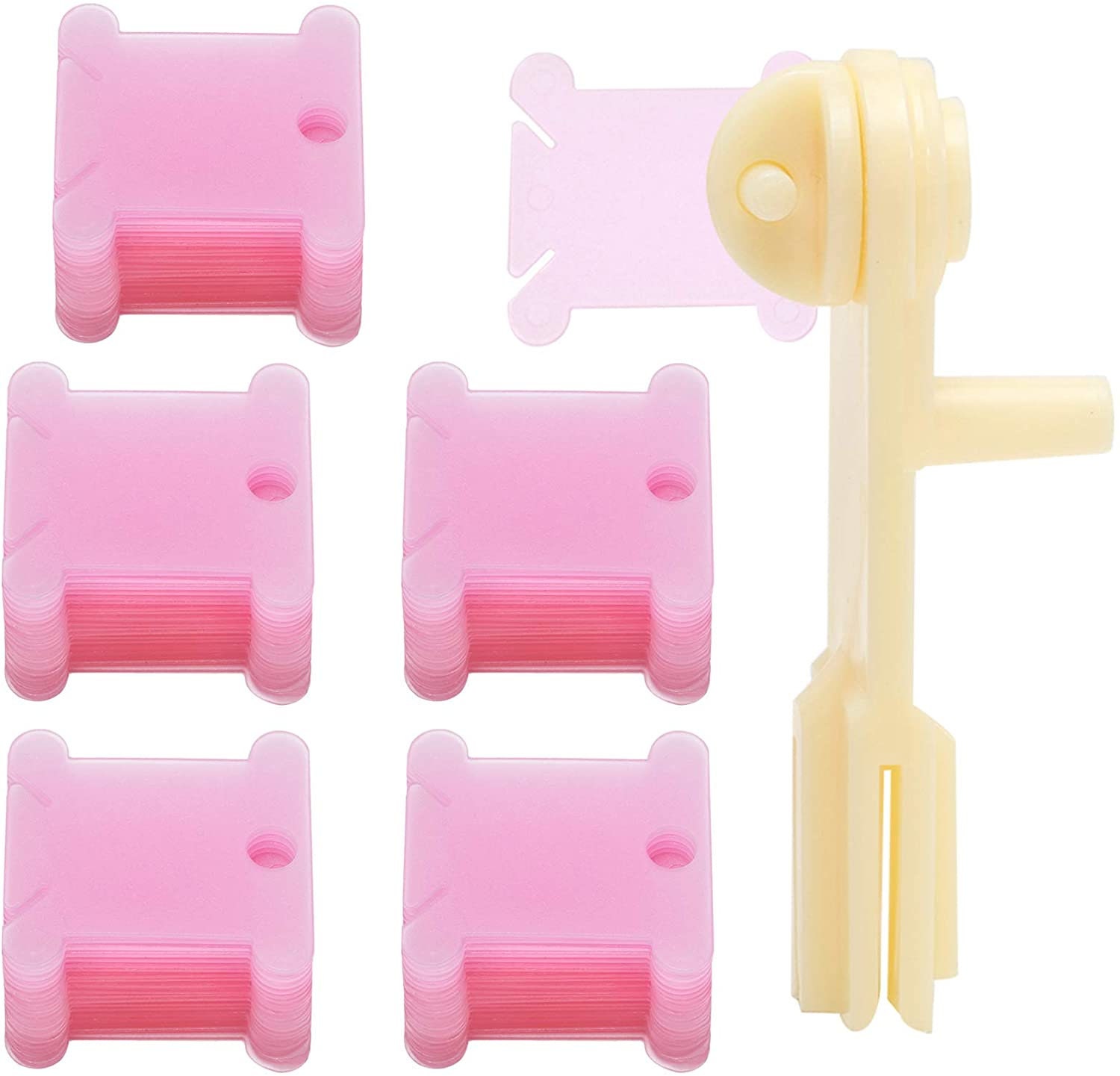 100 PCS Plastic Thread Cards With 1 Floss Bobbin Winder /for | Etsy