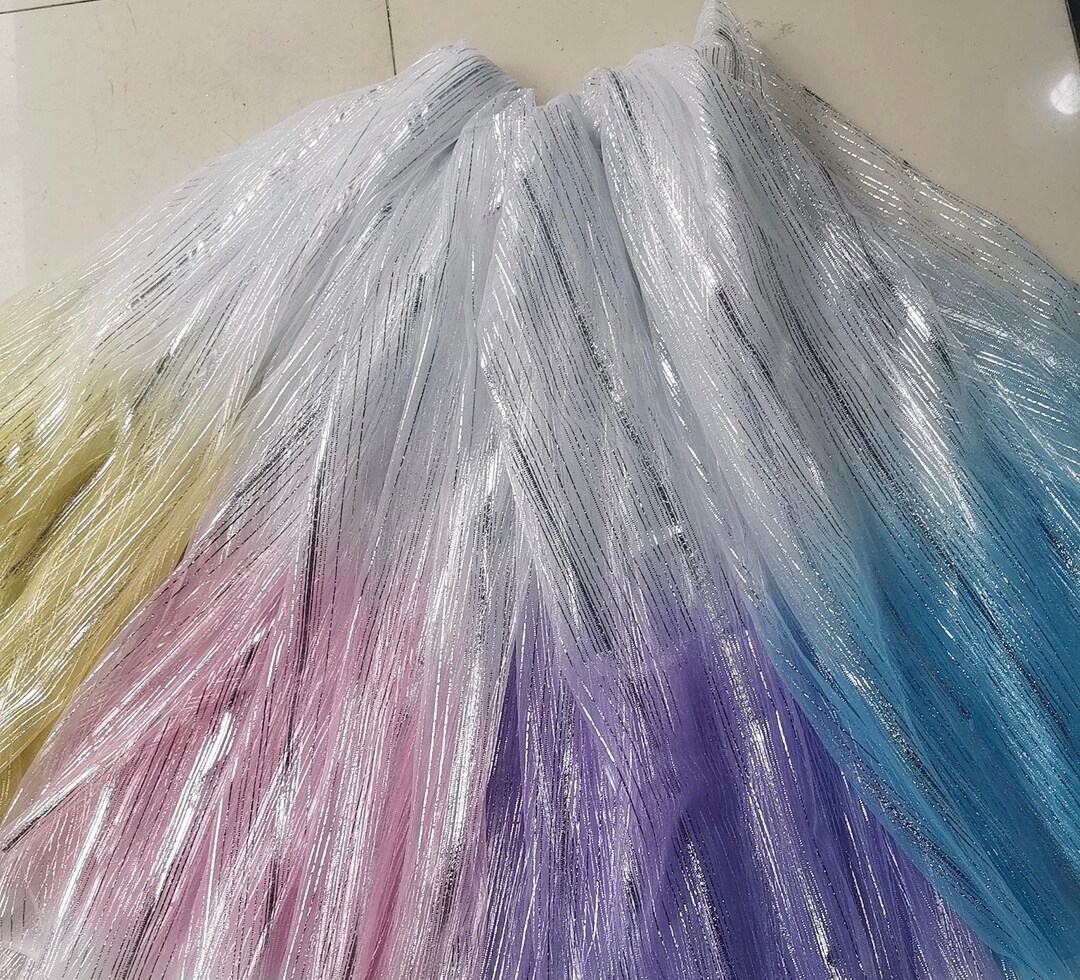 5 Colors Gradient Lace Fabric by the Yard,dress Mesh Fabric,diy ...