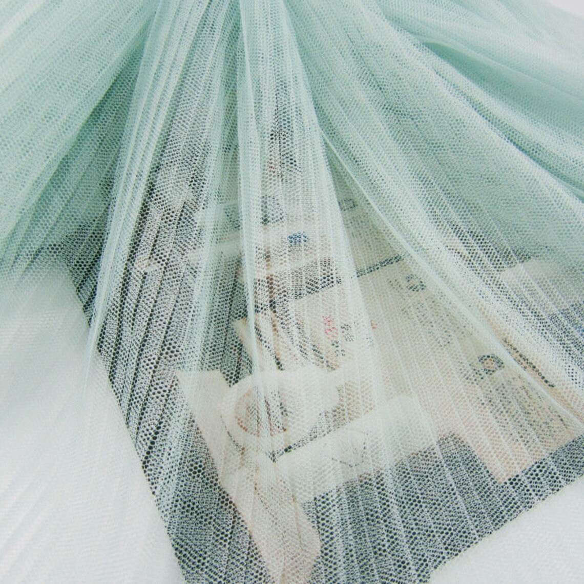 Pleated Tulle Panel Lace Fabric by the Yard Accordion Pleats - Etsy