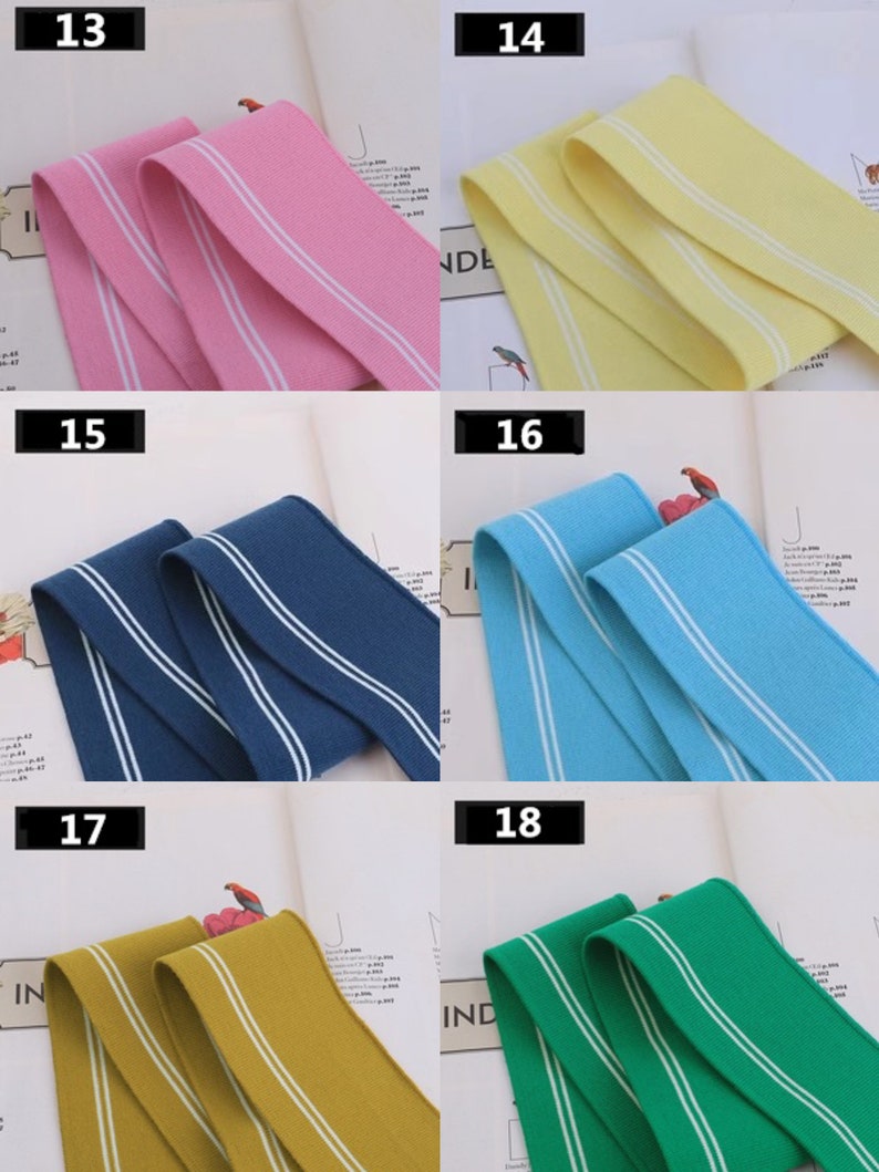 Thin Elastic Rib Pinstripes Cuffing, Rib Knit Seamless Cuff Fabric,trim ...