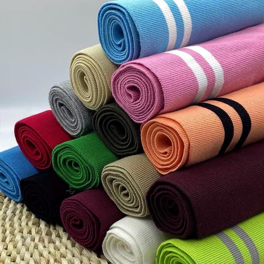 1*1 Elastic Rib Cuffing, Rib Knit Seamless Cuff Fabric,trim Cuff for ...
