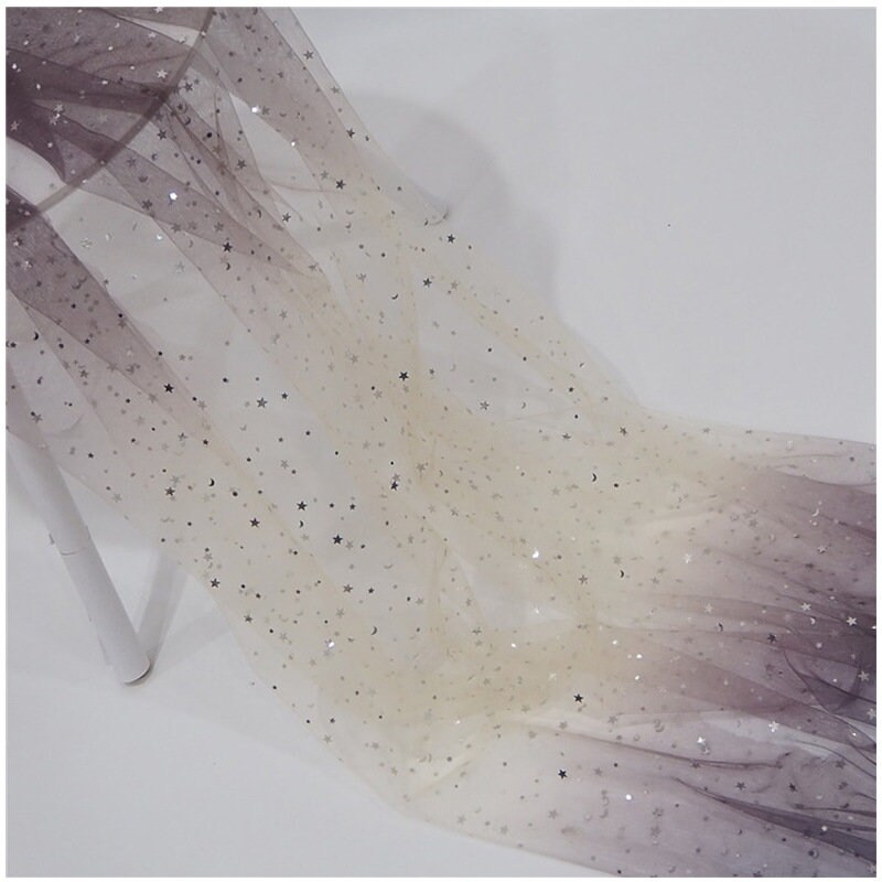 Gradient Star Sequin Lace Fabric by the Yardwedding Bridal - Etsy