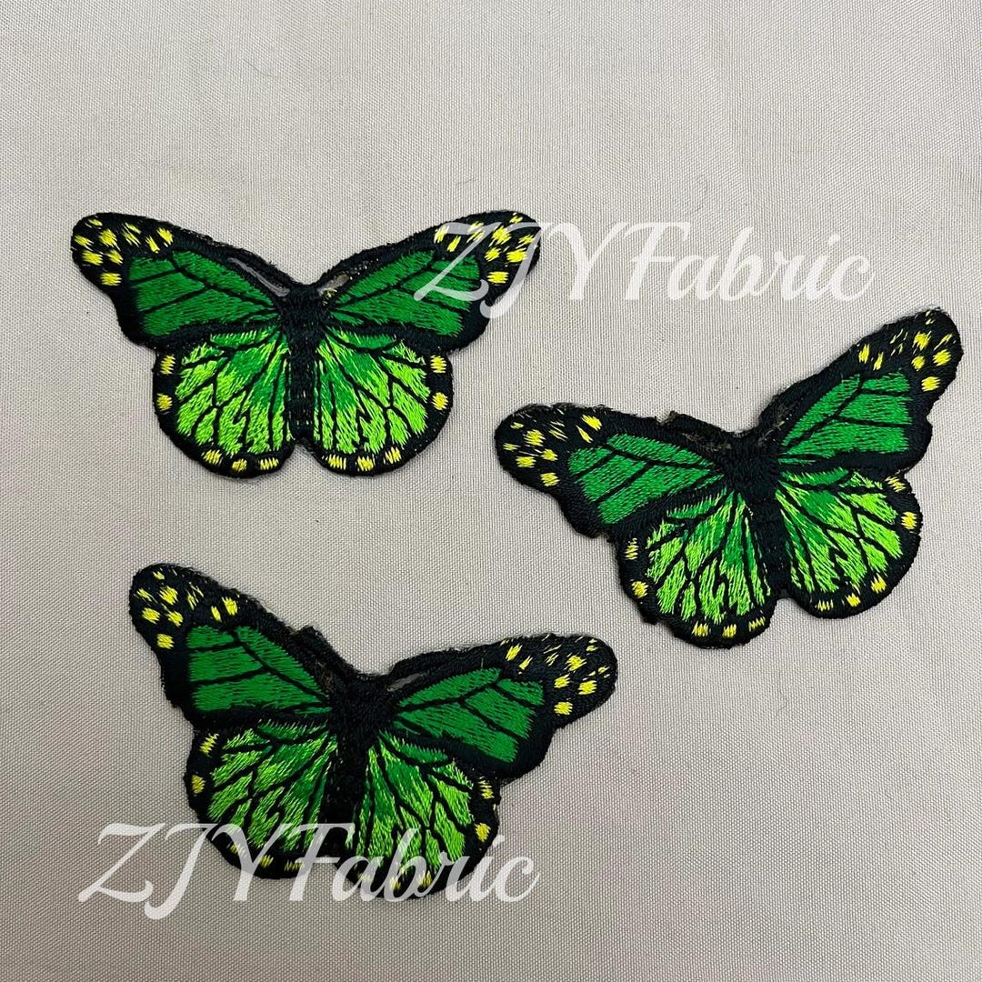 Set of 3 Butterfly Embroidered Iron on Patch,sew On/iron on Patch ...