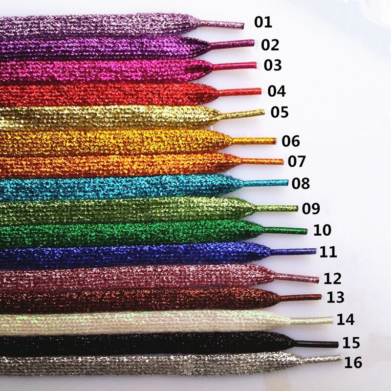 Metallic Glitter Shoe Laces - Etsy
