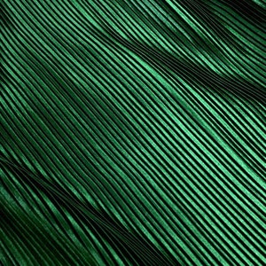 Green Pleated Fabric,line Texture Fine Stripe Accordion Faux Silk Satin ...