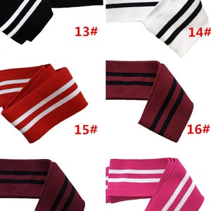 7CM Thin Elastic Rib Pinstripes Cuffing, Rib Knit Seamless Cuff Fabric ...