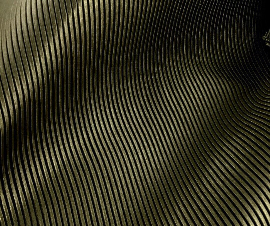 Pleated Fabric,line Texture Fine Stripe Accordion Faux Silk Satin ...