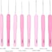 8 Pcs/set Pink Crochet Hooks for Crocheting, Household Soft Plastic ...
