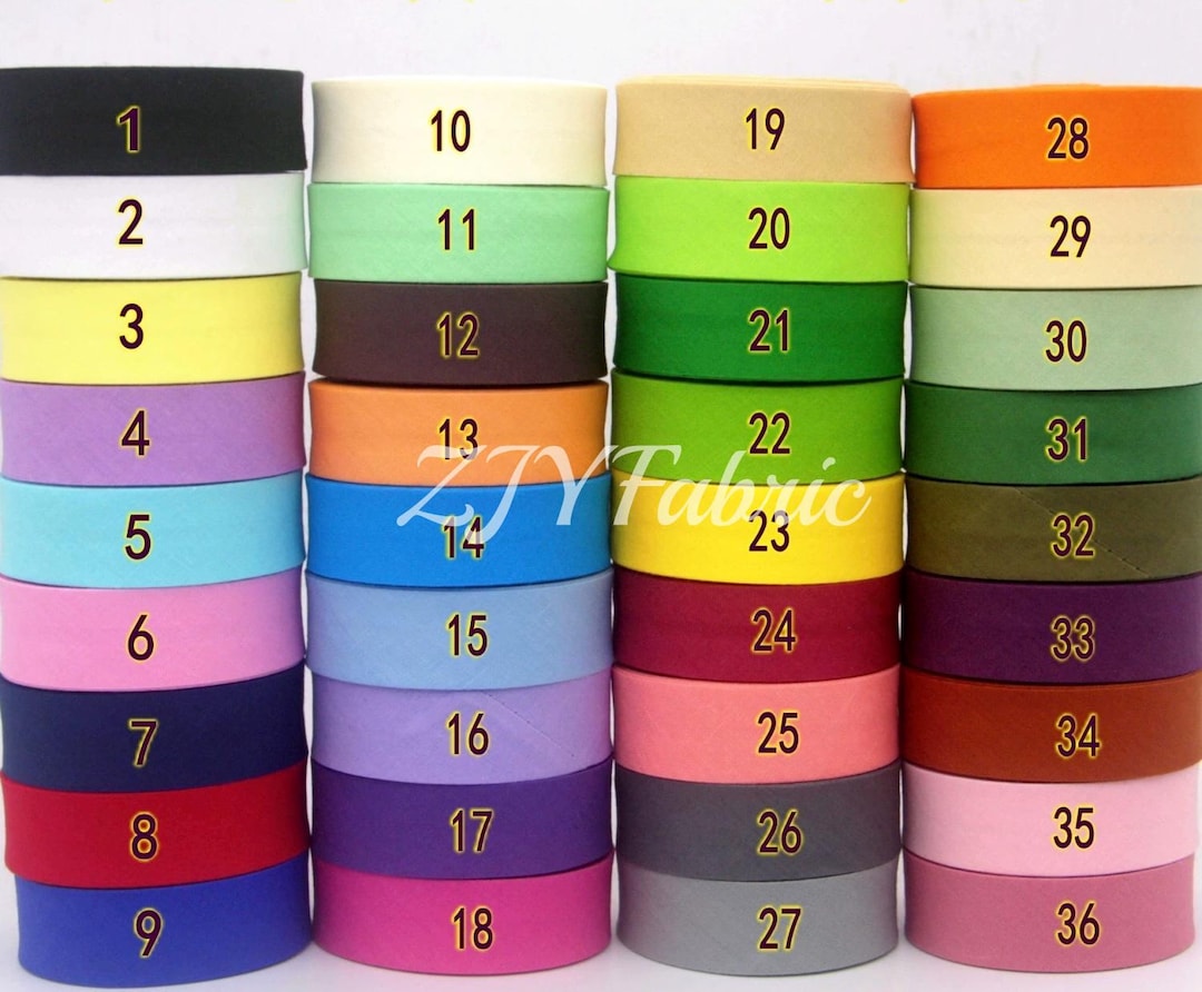 10 Meters Cotton Bias Binding Tape: 20mm Double Fold - Quilting ...