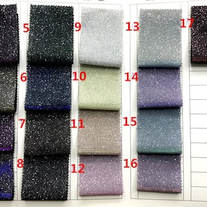 17 Colors Laser Stretch Symphony Fabric by the Yard,evening Dress ...