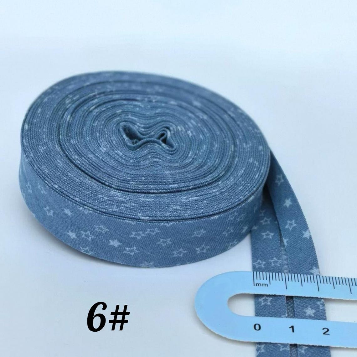 10 Meters 20mm/0.78 Inch Cotton Denim Edging Tape Double Folded, for ...