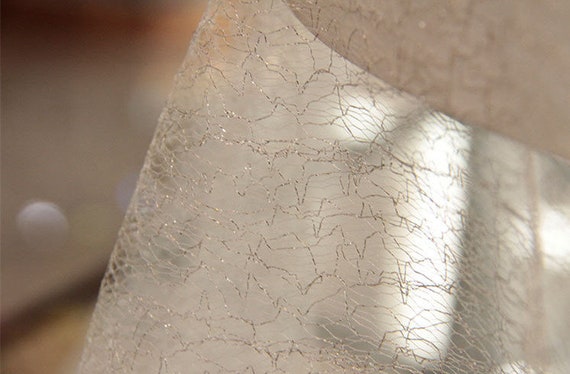 Spider Web Hollow Lace Fabric By The YardWedding Bridal Gown | Etsy