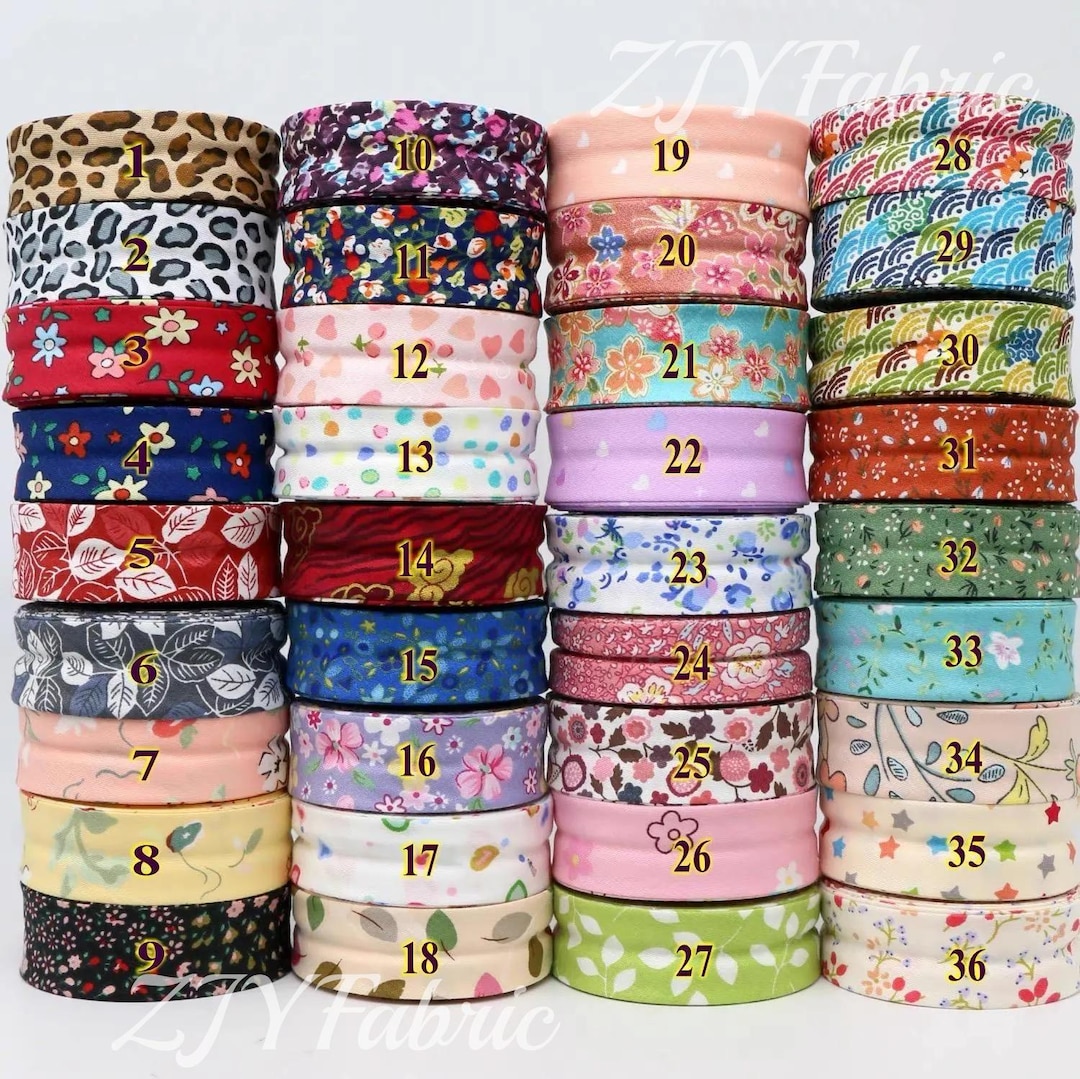 10 Meters Cotton Bias Binding Tape: 25mm Double Fold - Quilting & Sewing - Etsy