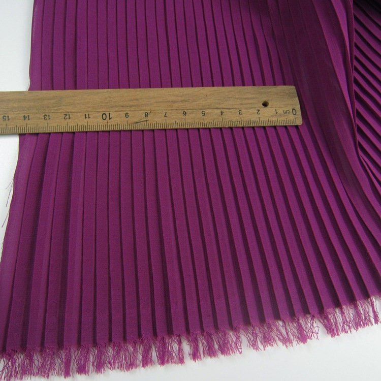 Pleated Chiffon Fabric by the Yard Chiffon Cloth Vertical - Etsy