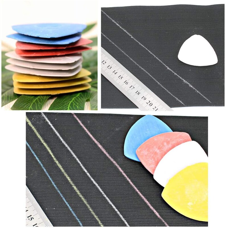 10 PCS Professional Tailors Chalk Triangle Tailor's Fabric | Etsy