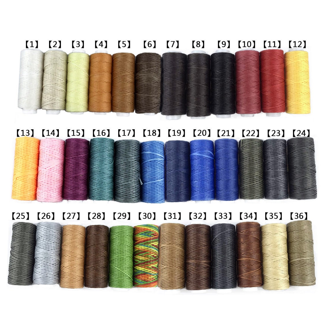 30 Meters Wax Coated Cords Sewing Polyester Thread Leather Sewing ...