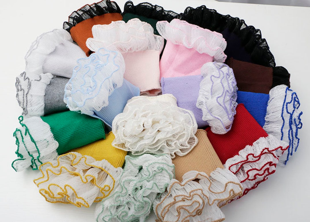 Elastic Ruffles Rib Cuffing, Rib Knit Cuff Fabric,trim Cuff for Sleeves ...