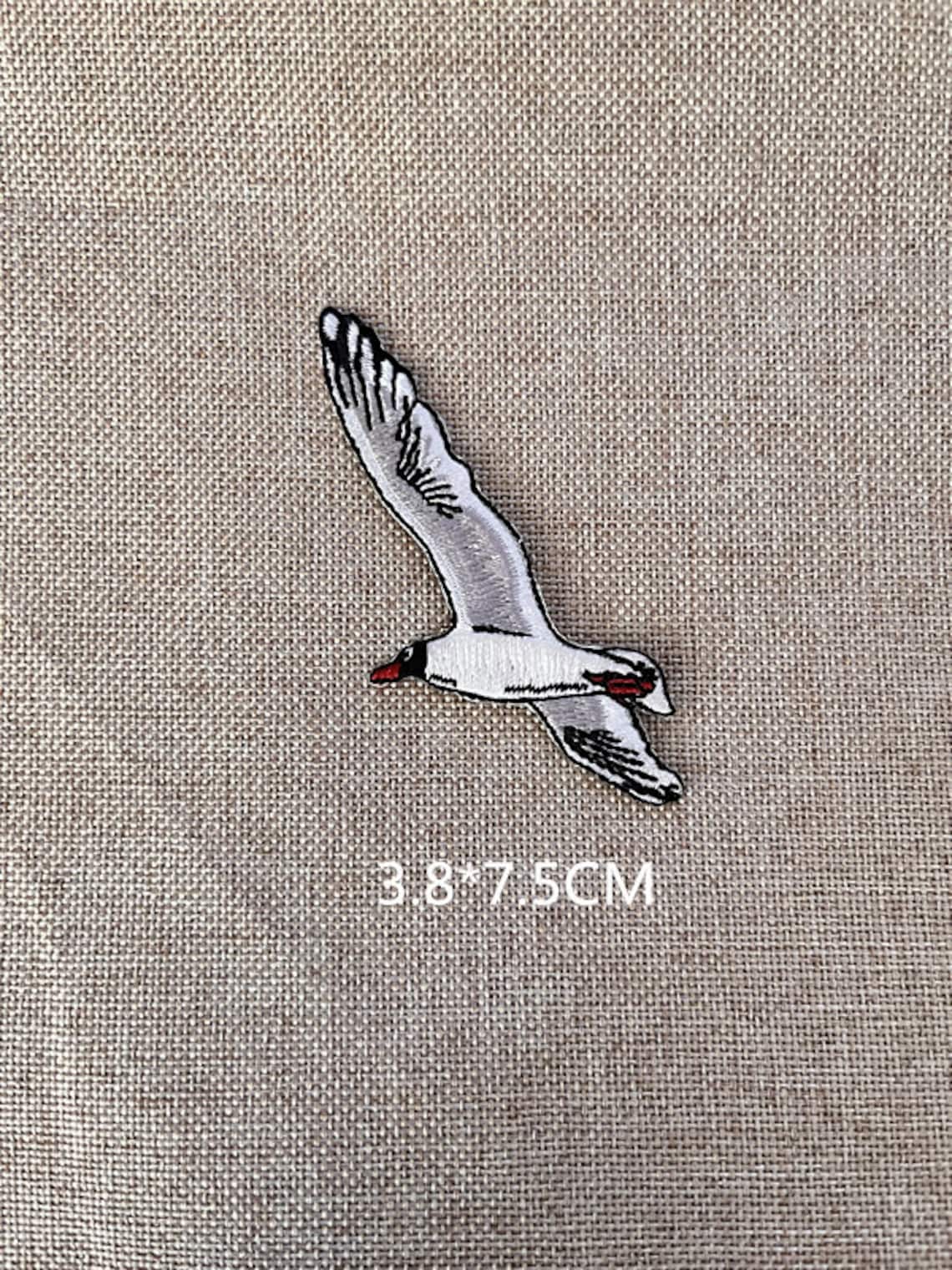 Embroidery Seagull Patch Iron/ Sew on Appliques for Crafting,appliqués ...