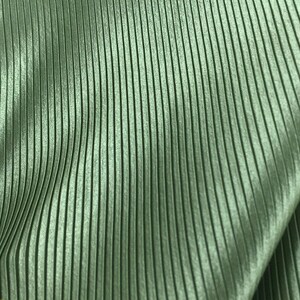 Green Pleated Fabric,line Texture Fine Stripe Accordion Faux Silk Satin ...